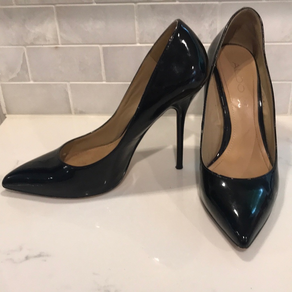 Also Black Patent Leather Stilettos - Gem